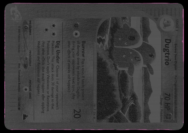 2003 Pokemon e-Card Series Skyridge 52 Reverse Holo Dugtrio